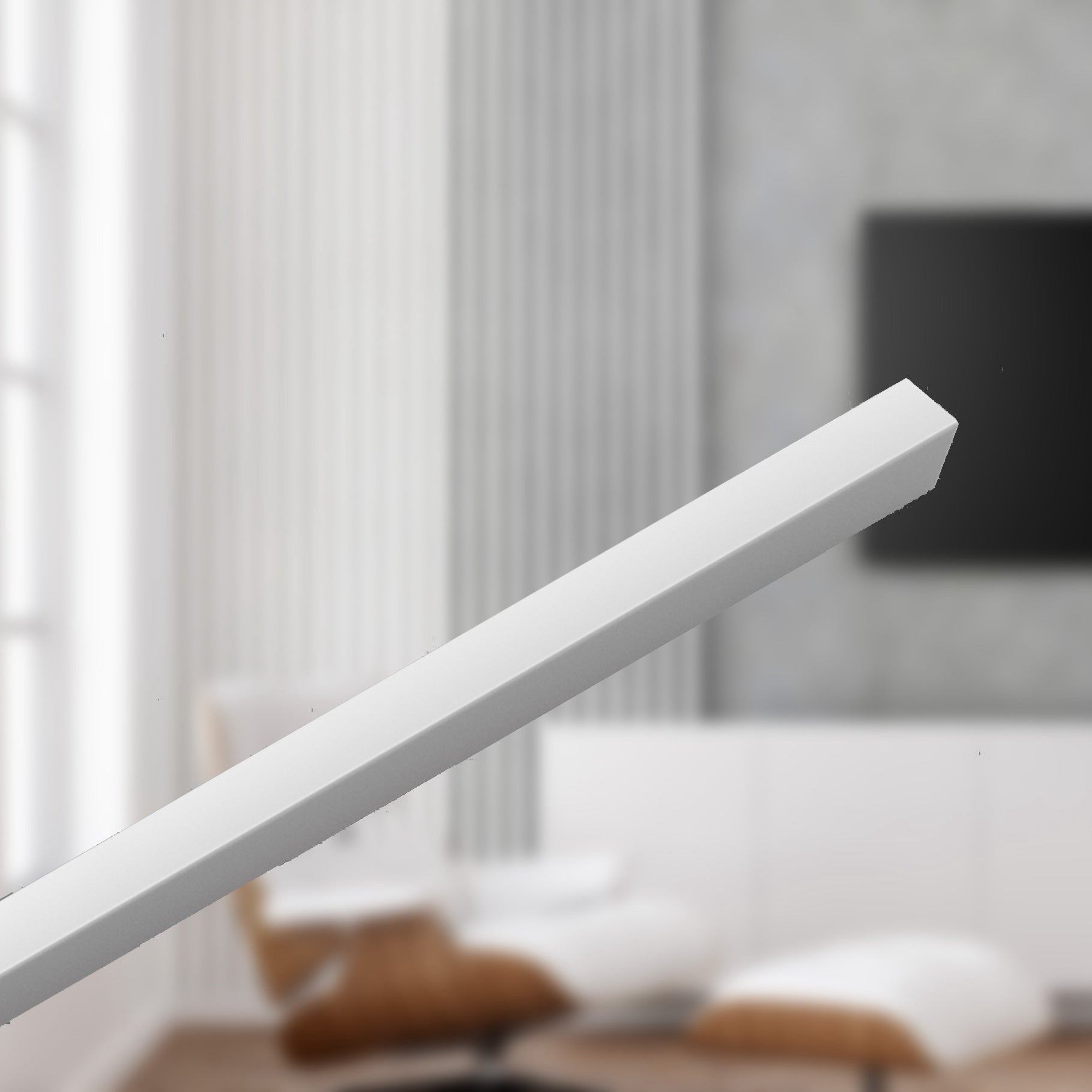 Riflaj Alb din Lemn, Linea Slim Single – Fiica Interiors